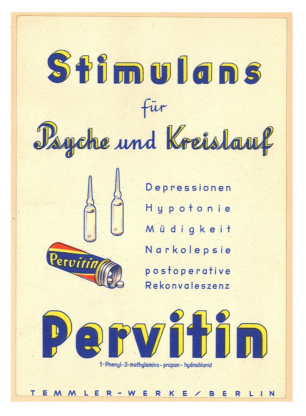 Pervitin, The People’s Drug: How Methamphetamine Fueled the Third Reich ...